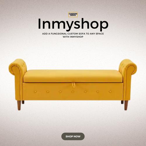 Jual OTTOMAN GRANDE - Puff Bench Stool Storage - INMYSHOP - Fabric ...