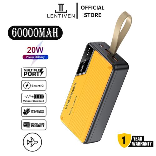 Promo LENTIVEN PowerBank 60000mah Dual Output Micro Type C Fast Charging - Ungu - Kota Tangerang ...