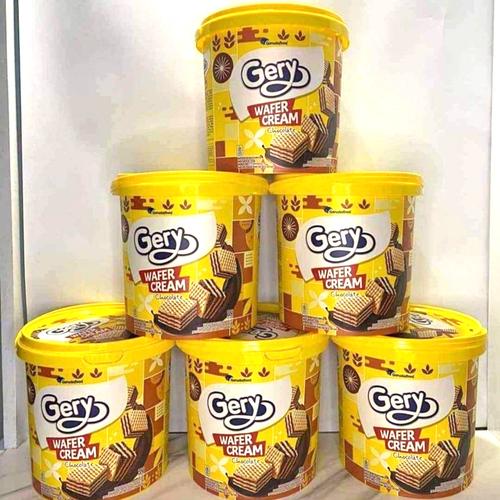 Jual Gery Wafer Cream Chocolate 1 Dus isi 6 pcs Gerry Wafers Coklat ...