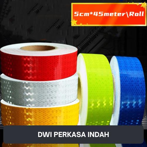 Jual Stiker Reflektor Sticker Pantul Cahaya Stiker Diamond 5cm - Kuning ...