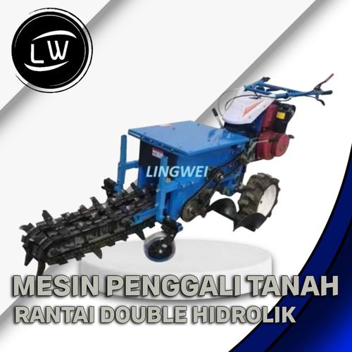 Jual MESIN PENGGALI TANAH RANTAI DOUBLE HYDRAULIC TRAKTOR ROCK TRENCHER ...