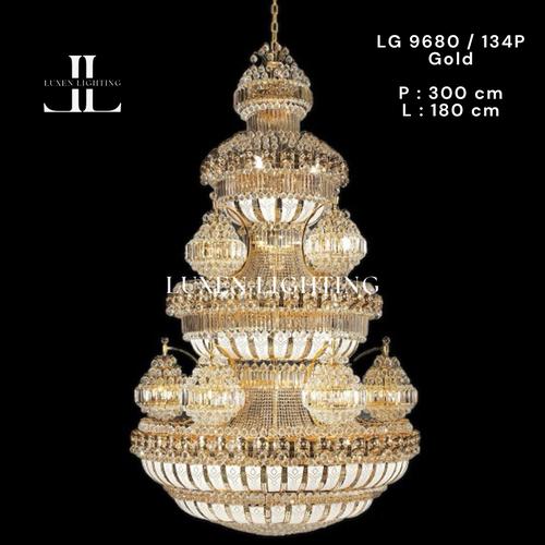 Promo Lampu Gantung Hias Full Kristal Klasik Mewah Elegan LG 9680 / 134 ...