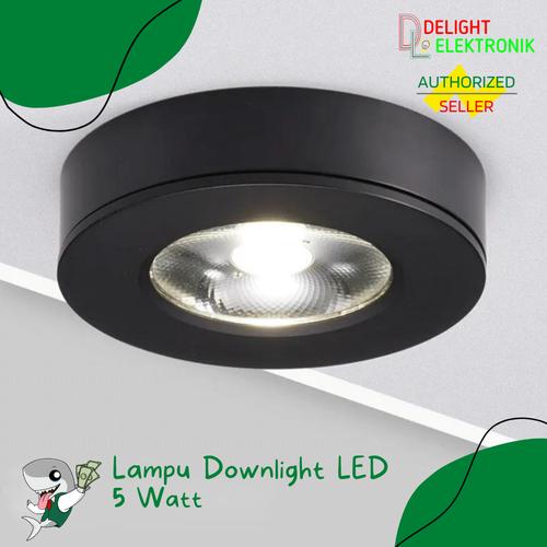 Jual Lampu Plafon Downlight COB Outbow Hitam 5W Watt - Putih, Kuning ...