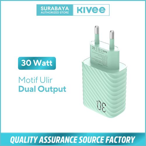 Jual KIVEE SBY KV-AE107 Kepala Charger Fast charging 30W Type C & USB ...