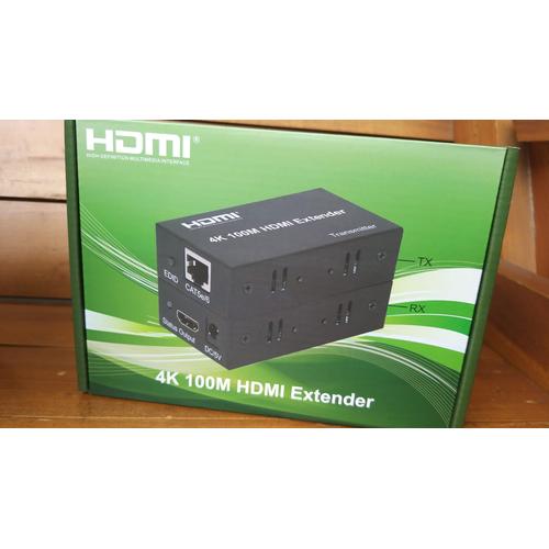 Jual HDMI Extender 100m 4K via Lan Cat5e/6 / HDMI EXTENDER 100 METER ...