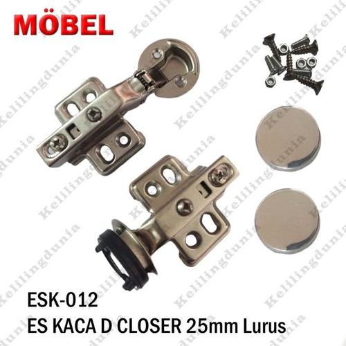 Jual Engsel Sendok 25Mm Pintu Lemari Kaca Bulat Chslow Lurus ½ ...