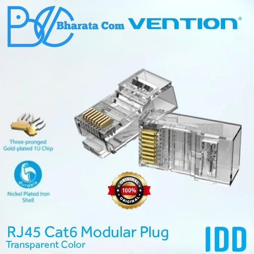 Jual Vention Konektor RJ45 Cat6 UTP Modular Ethernet Connector IDD ...