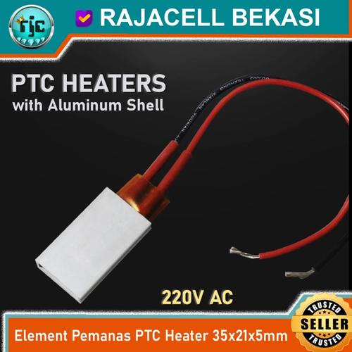 Jual Elemen pemanas PTC Ceramic Heater Plat Aluminium Shell 220V AC 80-270C - 220V 230'C - Kota ...