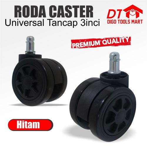 Jual Roda Caster Tancap Kursi Gaming Kursi Kantor 3 Inch Hitam - Kab ...