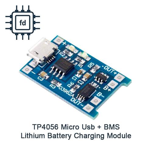 Jual TP4056 Micro USB 5V 1A 18650 Lithium Battery Charger Module with ...