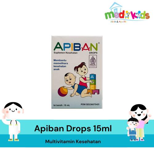 Promo Apiban Drops 15ml Vitamin Kesehatan Anak Multivitamin - Jakarta ...