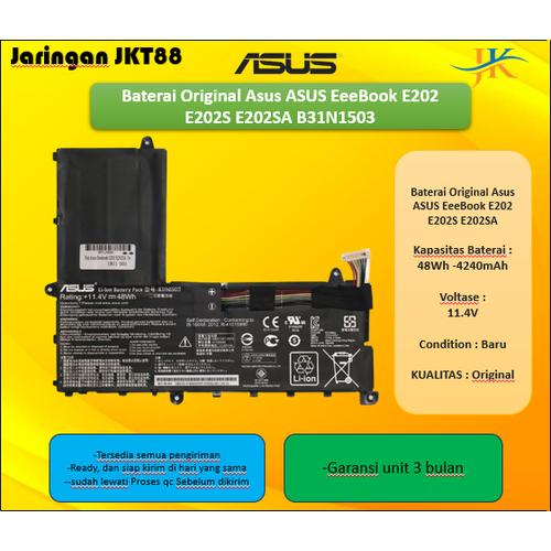 Jual Baterai Original Asus ASUS EeeBook E202 E202S E202SA B31N1503 - Jakarta Pusat - Jaringan ...