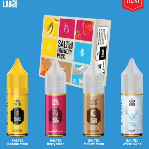 Jual Salt51 Friendly Pack Salt Nic 4x15ML by Lab51 / Liquid Salt 51 ...