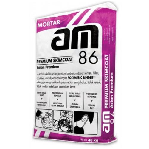 Jual AM 86 - Mortar Acian Premium Skimcoat Grey 40 KG - Jakarta Utara ...