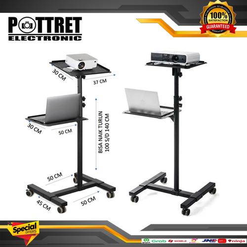 Jual Stand Roda Meja proyektor Dan Meja Leptop-projektor presentasi NEW ...