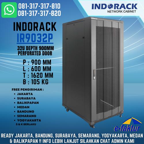 Jual INDORACK CLOSE RACK 32U DEPTH 900MM PERFORATED DOOR - IR9032P ...