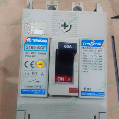 Jual mccb TERASAKI S160-SCF 3P 60A - Kab. Bogor - asiong electrik | Tokopedia