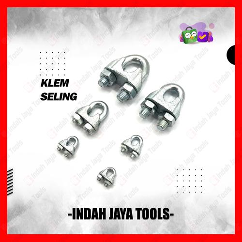 Jual KLEM SELING 3 5 6 8 10 12 16 Kuku Macan Clamp Sling Penjepit Clamp ...