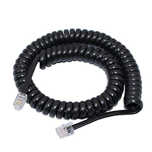 Promo Kabel Spiral Telepon Hitam Kitani / Kabel Gagang Telpon Panjang ...