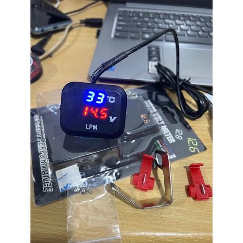 Jual Voltmeter Volt meter model kosong 3in1 USB Charger termometer ...