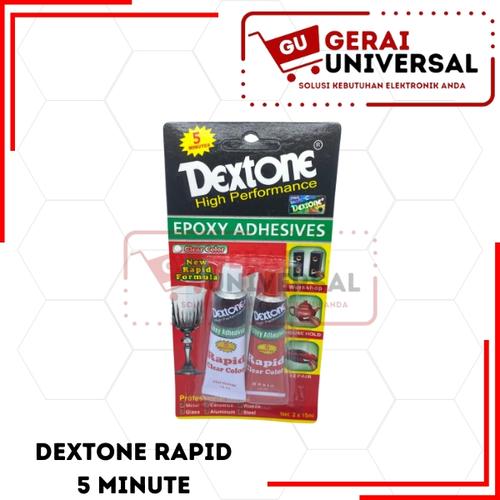 Jual Lem Dextone Rapid 5 Menit Original untuk Lem Besi Bening - Jakarta ...