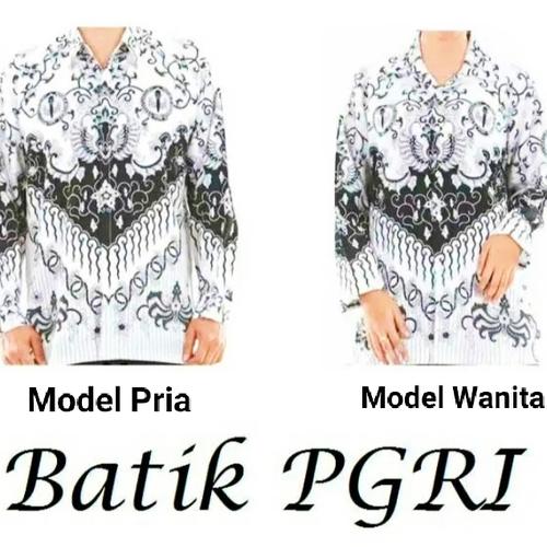Jual Seragam Baju Batik PGRI Motif Kusuma Bangsa Pria dan Wanita - L ...