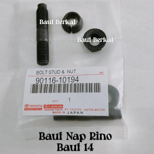 Jual baut as roda rino baja 14b ht125 ht130 dutro baut nap roda rino ...