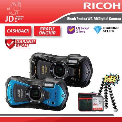 Promo Ricoh Pentax WG-90 Digital Camera Underwater Ricoh WG90 / WG 90 ...