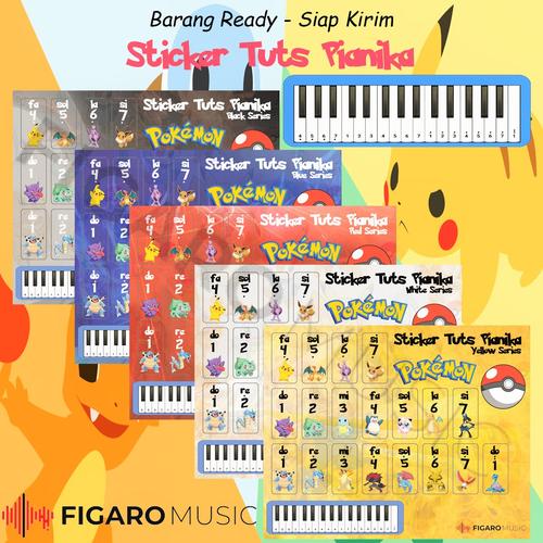 Jual Stiker Pianika Pokemon - Sticker Tuts Pianika Melodica Seri ...