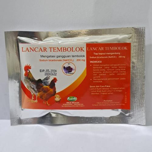 Jual Lancar Tembolok Mengatasi Gangguan Tembolok Pada Ayam 10 Kapsul ...