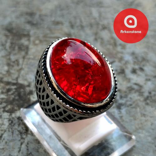 Jual Cincin Batu Permata Retak Seribu Merah Delima Crystal - Jakarta ...
