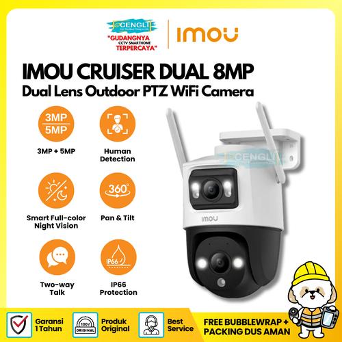 Promo Imou Cruiser Dual 8mp Dual Lens Outdoor PTZ Wifi Camera Full ...