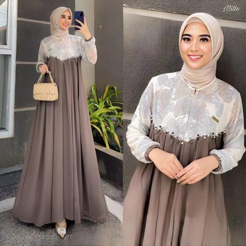 Jual Kifara Dress Wanita Gamis Lebaran 2024 Gamis Kekinian Gamis Wanita ...