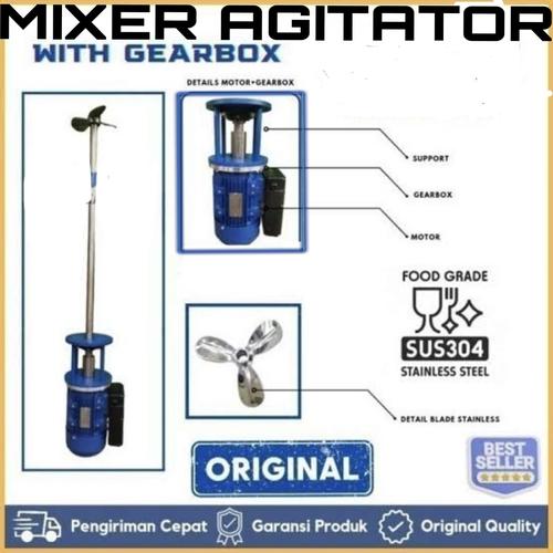 Jual Agitator Mixer Kimia SUS 304 1,5Kw 2 Hp 3 Phase 2 Pole With ...