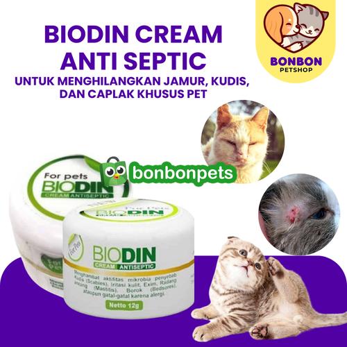 Promo Obat Scabies Kudis Jamur Kucing Anjing Kelinci Biodin Antiseptik ...
