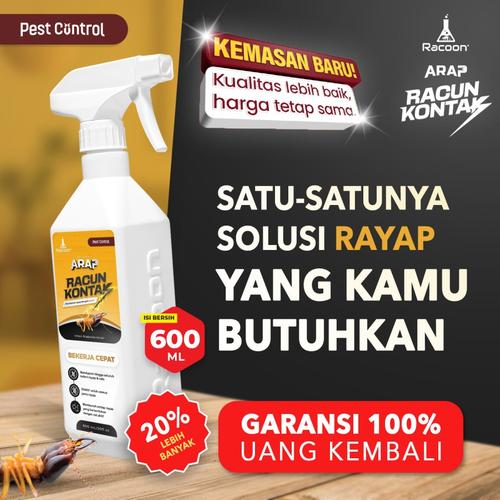 Promo RACOON Anti Rayap Racun Kontak ARAP 600ML Kemasan Botol Kuning ...