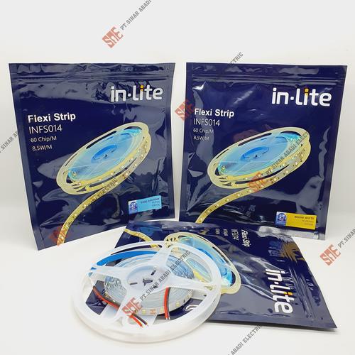 Jual Led Flexi Strip 12V Inlite INFS014 8.5W/M 3000K 4000K 6500K 5 Mtr ...