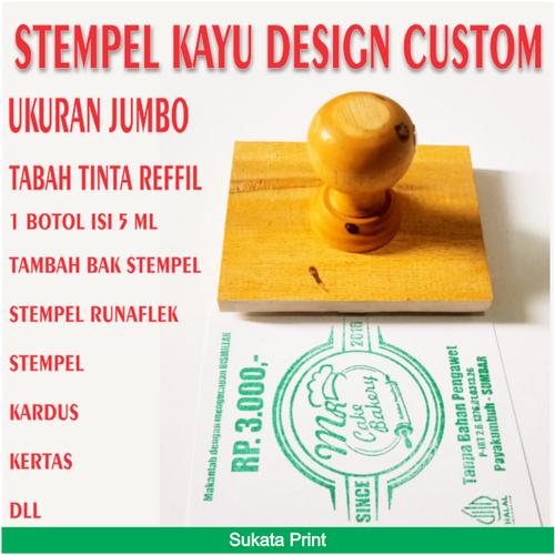 Jual Cetak Stempel Kayu Ukuran Jumbo Cetak Stempel Kayu Desain Custom ...