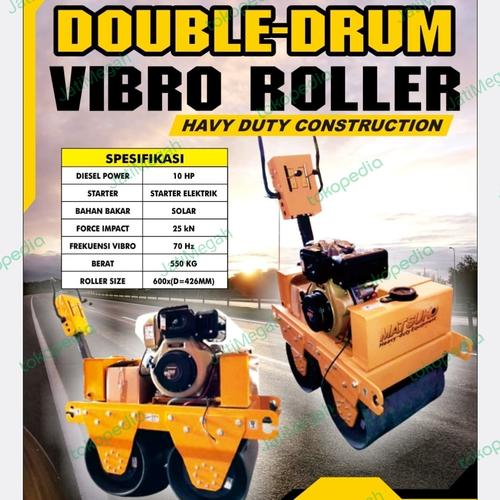 Jual mesin pemadat aspal / double drum vibro roller - Kota Tangerang ...