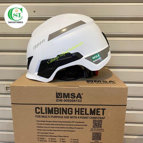 Jual Helm Climbing MSA H1 Safety Helmet SNI Putih - Putih - Jakarta ...