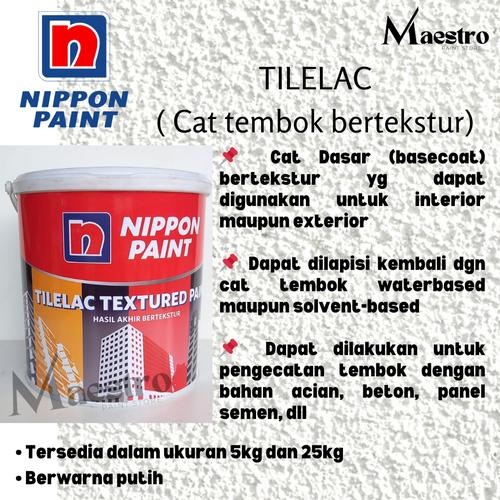 Jual Nippon Paint TILELAC TEXTURED PAINT / Cat Tembok Bertekstur - 5kg ...