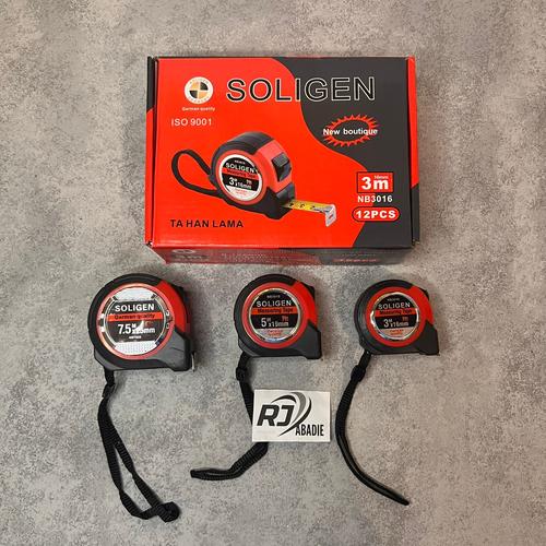 Jual Meteran Karet Measuring Tape ISO9001 German Quality SOLIGEN 3M 5M ...