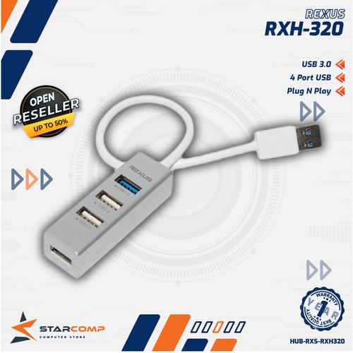 Jual USB Hub 4 Port Rexus RXH-320 USB3.0 + USB2.0 - Kab. Sleman - StarComp | Tokopedia