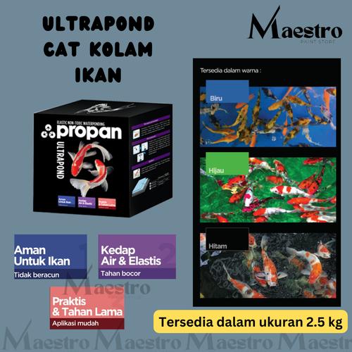 Jual Cat Kolam Ikan PROPAN ULTRAPOND 2.5kg Hitam/ Biru/ Hijau - Biru ...