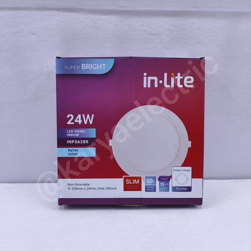 Jual Lampu Panel LED Downlight Inlite In-Lite Inbow 24w 24 Watt Bulat ...