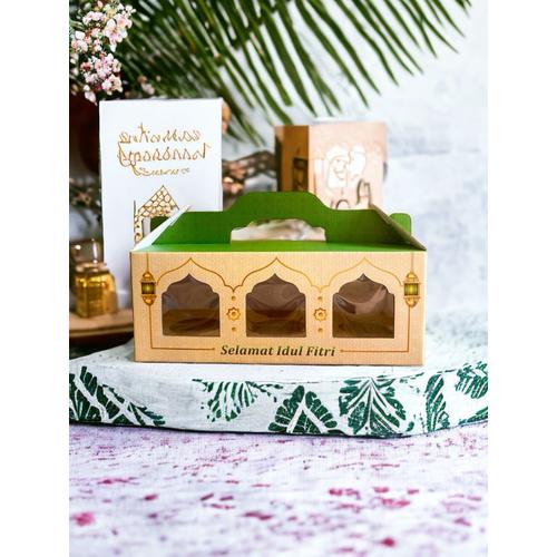 Jual Dus Packaging Lebaran Isi 3 Toples Jar Box Kotak Hampers Idul ...