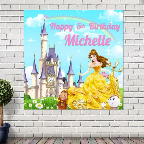 Jual Belle Princess - Banner Flexi Birthday / Spanduk Backdrop Ulang ...