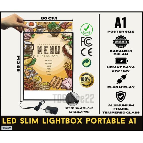 Promo Slim Light Box LED Frame Advertising - Display Poster LED A1 ...