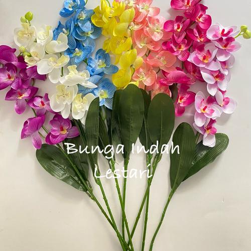 Promo Bunga anggrek plastik hias palsu artificial dekorasi - Cream ...