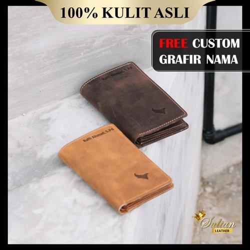 Promo Dompet lipat pria cowok kulit sapi asli vasto branded leather ...